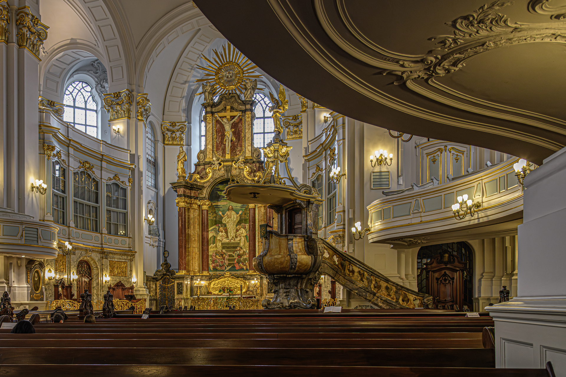 St.Michaelis Hamburg - unter der Loge Foto & Bild | architektur ...