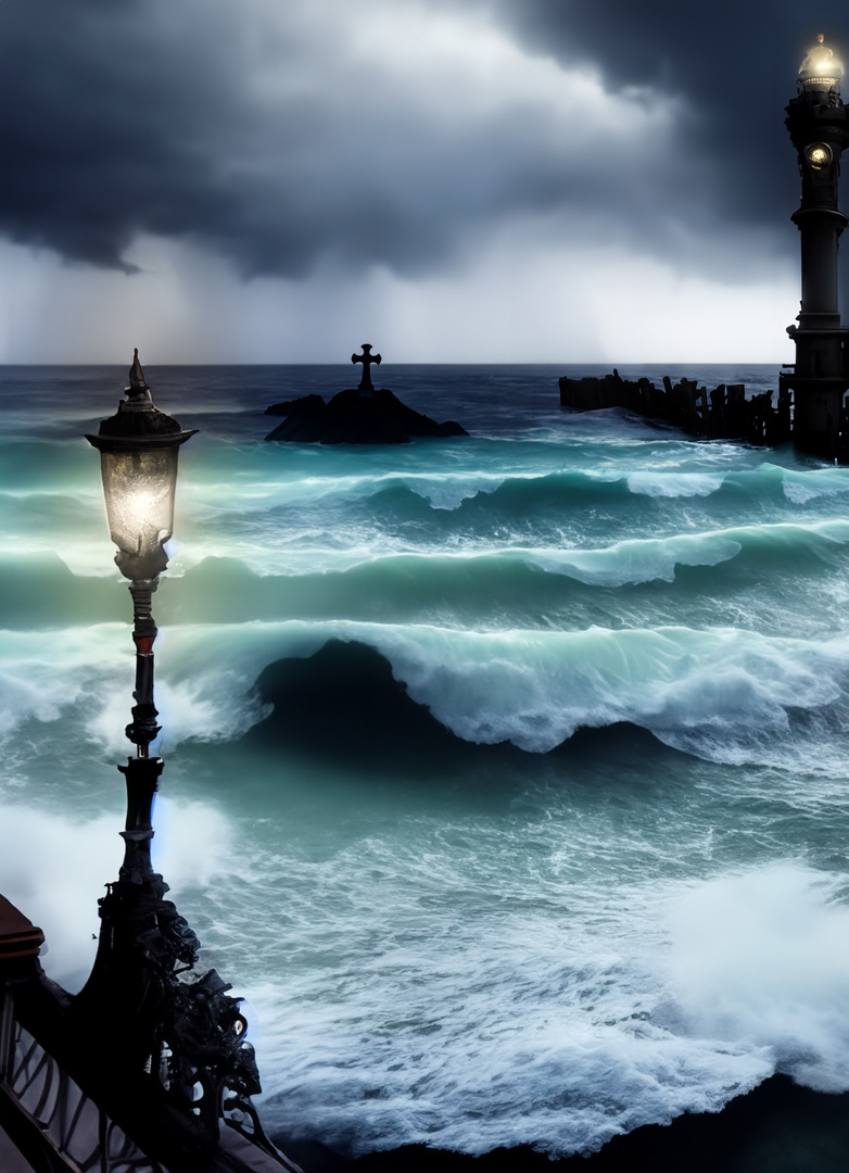 Stormy Ocean Foto & Bild | ki - montagen, art, spezial Bilder auf fotocommunity