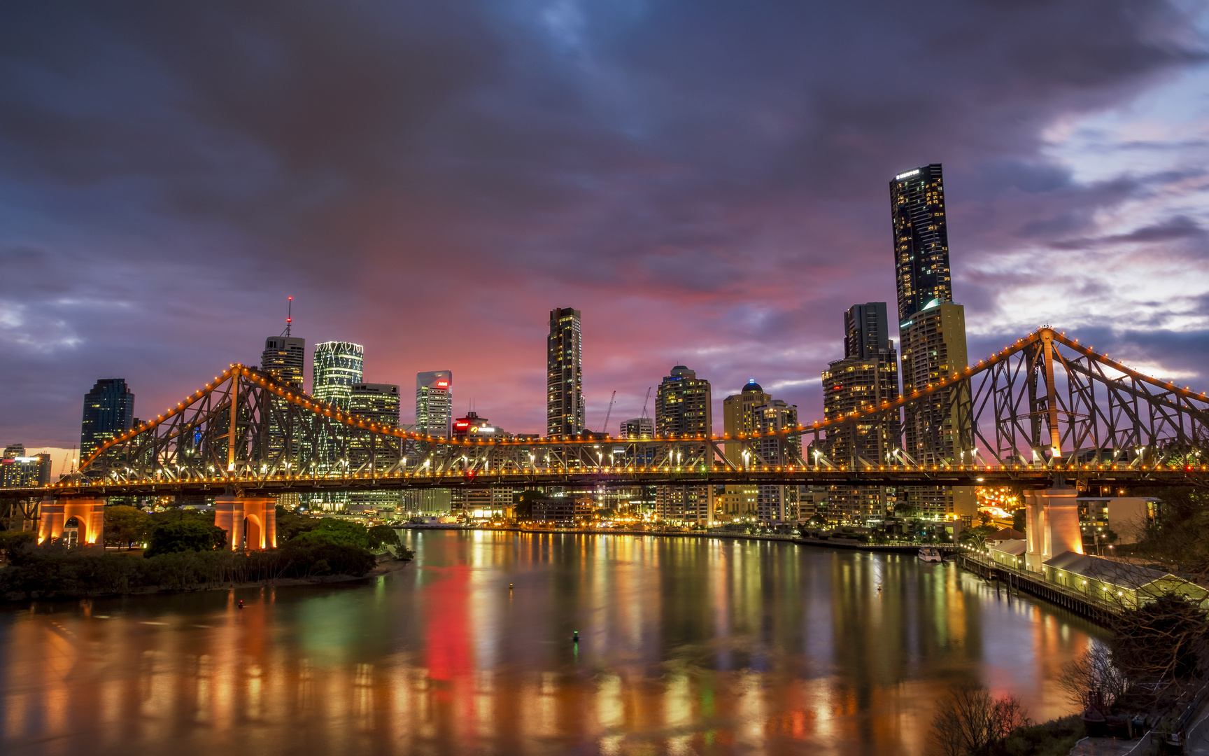 Story Bridge in Brisbane Foto & Bild | architektur, stadtlandschaft ...