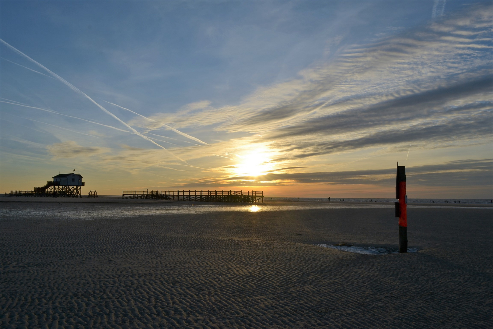 St.Peter Ording ! Foto & Bild | sonnenuntergang, wasser, strand Bilder ...