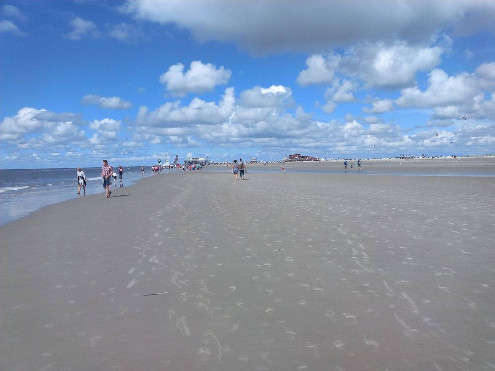 Strand St.-Peter Ording (KS-239) Foto & Bild | urlaub, wasser, wolken ...