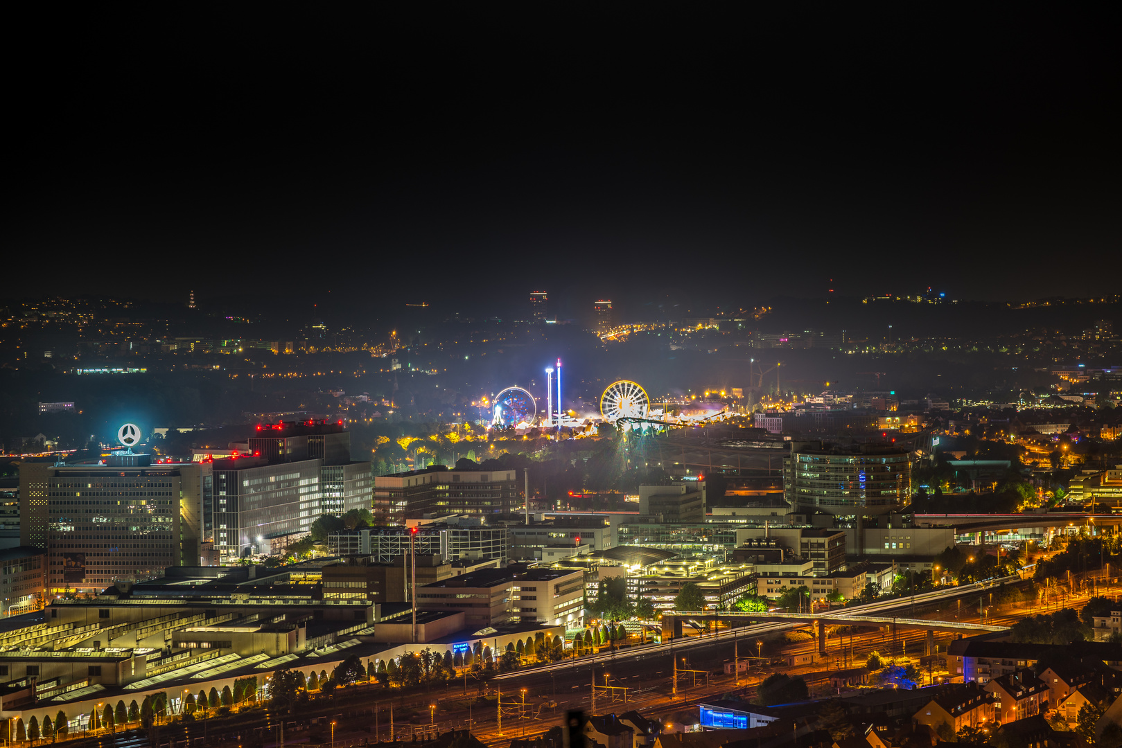 Stuttgart By Night Foto & Bild | city, night, world Bilder auf ...