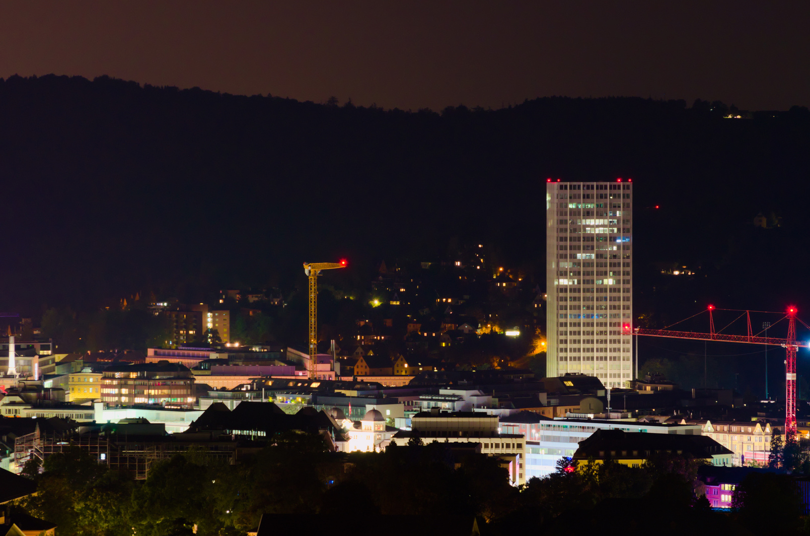 Sulzer Hochhaus Winterthur Foto & Bild | spezial, nachtaufnahmen ...