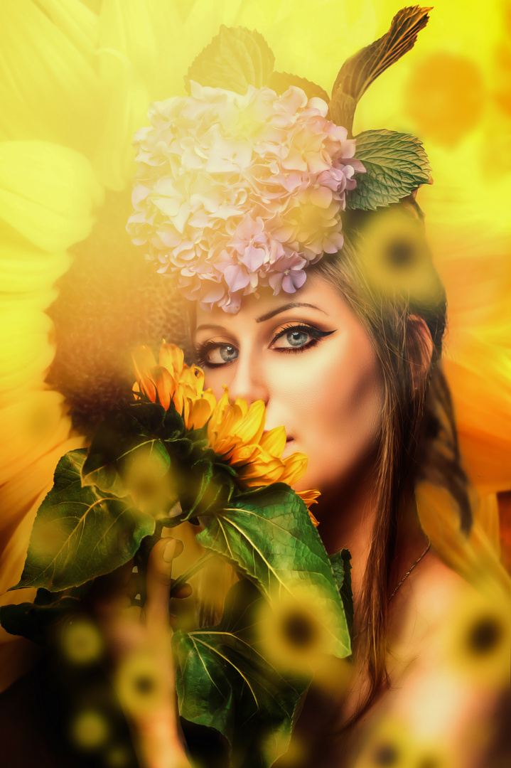 Sunflower Princess Foto & Bild | surreal, portrait, menschen Bilder auf ...