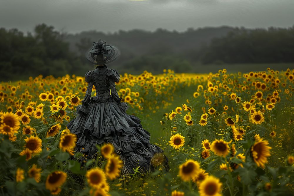 SUNFLOWERFIELD Foto & Bild | ki - montagen, ki - menschen, ki - natur Bilder auf fotocommunity