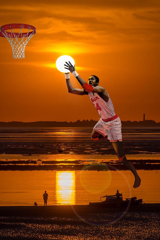 sunny Basketball Foto & Bild | sport, landschaft, meer & strand Bilder ...