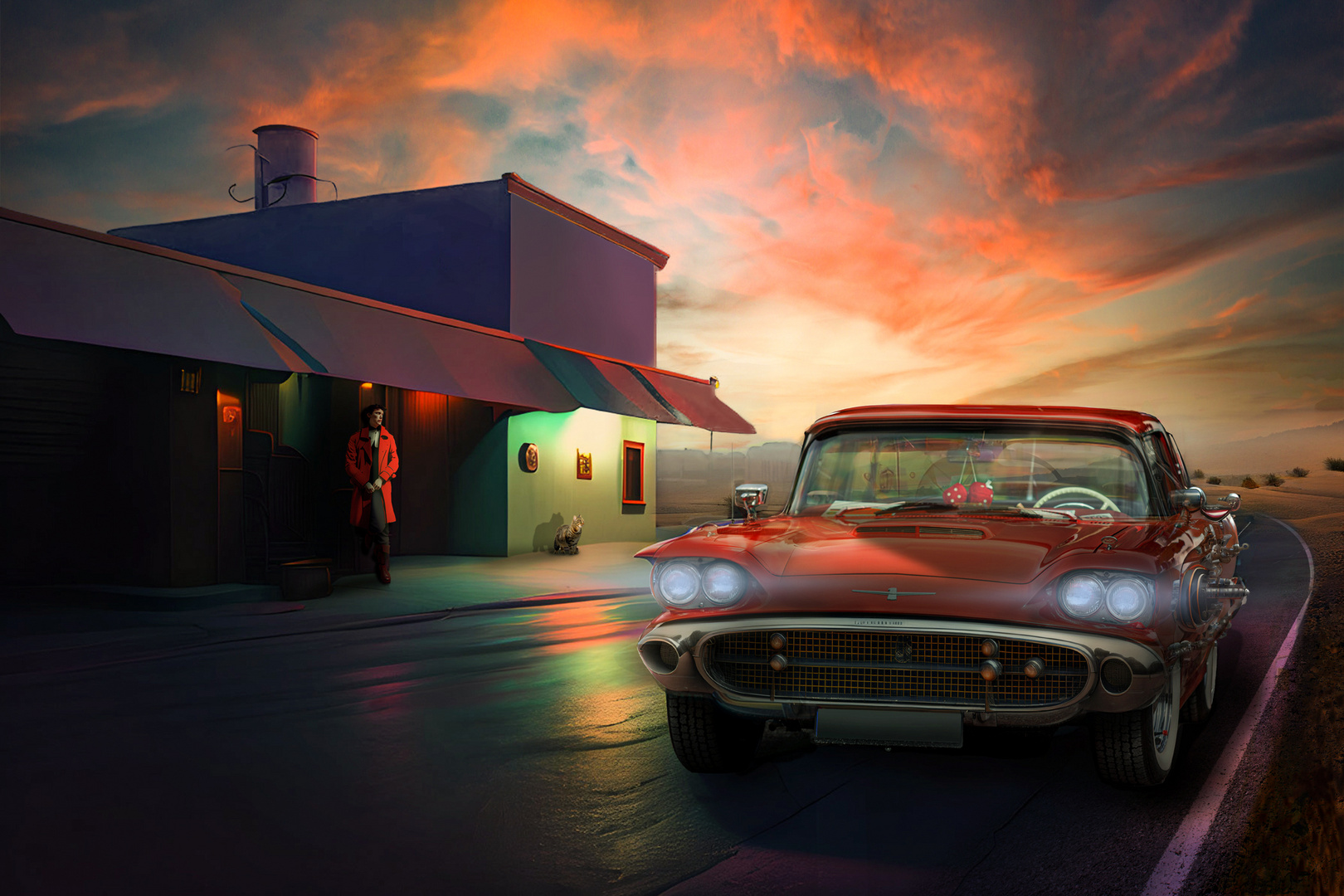 sunset Foto & Bild | fotomontage, landschaften, composing Bilder auf fotocommunity