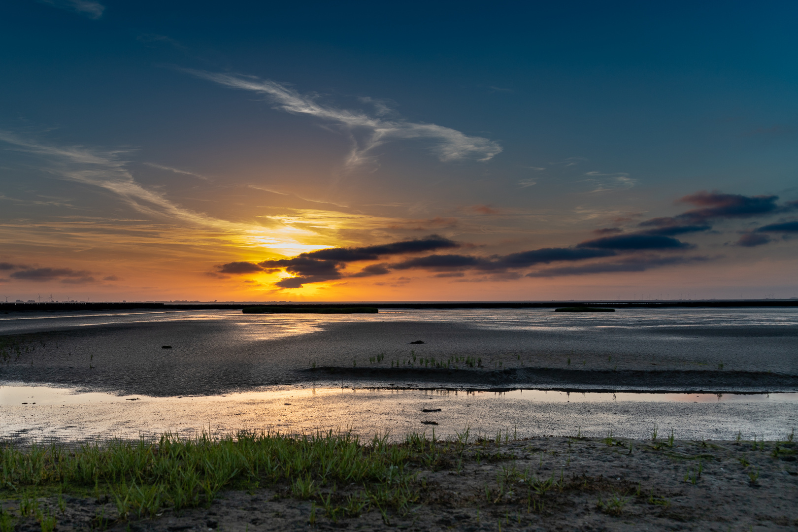 Sunset Dockkoog Husum Foto & Bild | landschaft, meer & strand, watt ...