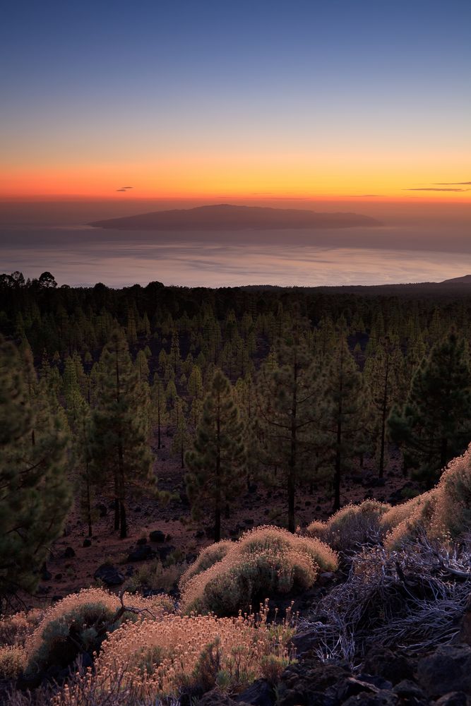 sunset over La Gomera ] Foto & Bild | europe, canary islands die ...