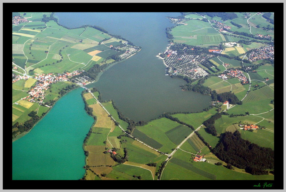 Tachinger- und Waginger See Foto & Bild | landschaft, luftaufnahmen ...