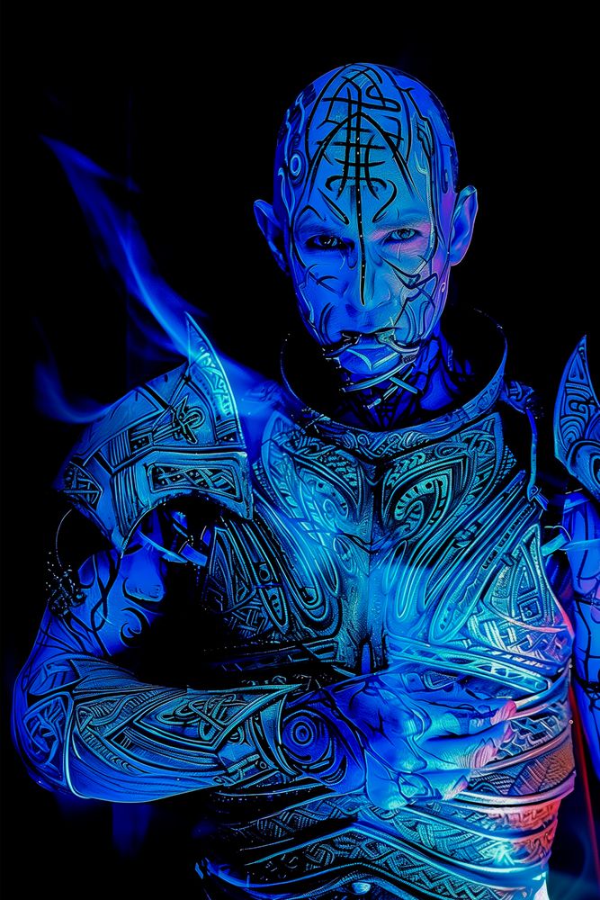 TATTOED KNIGHT Foto & Bild | ki - montagen, ki - menschen, ki - portraits Bilder auf fotocommunity