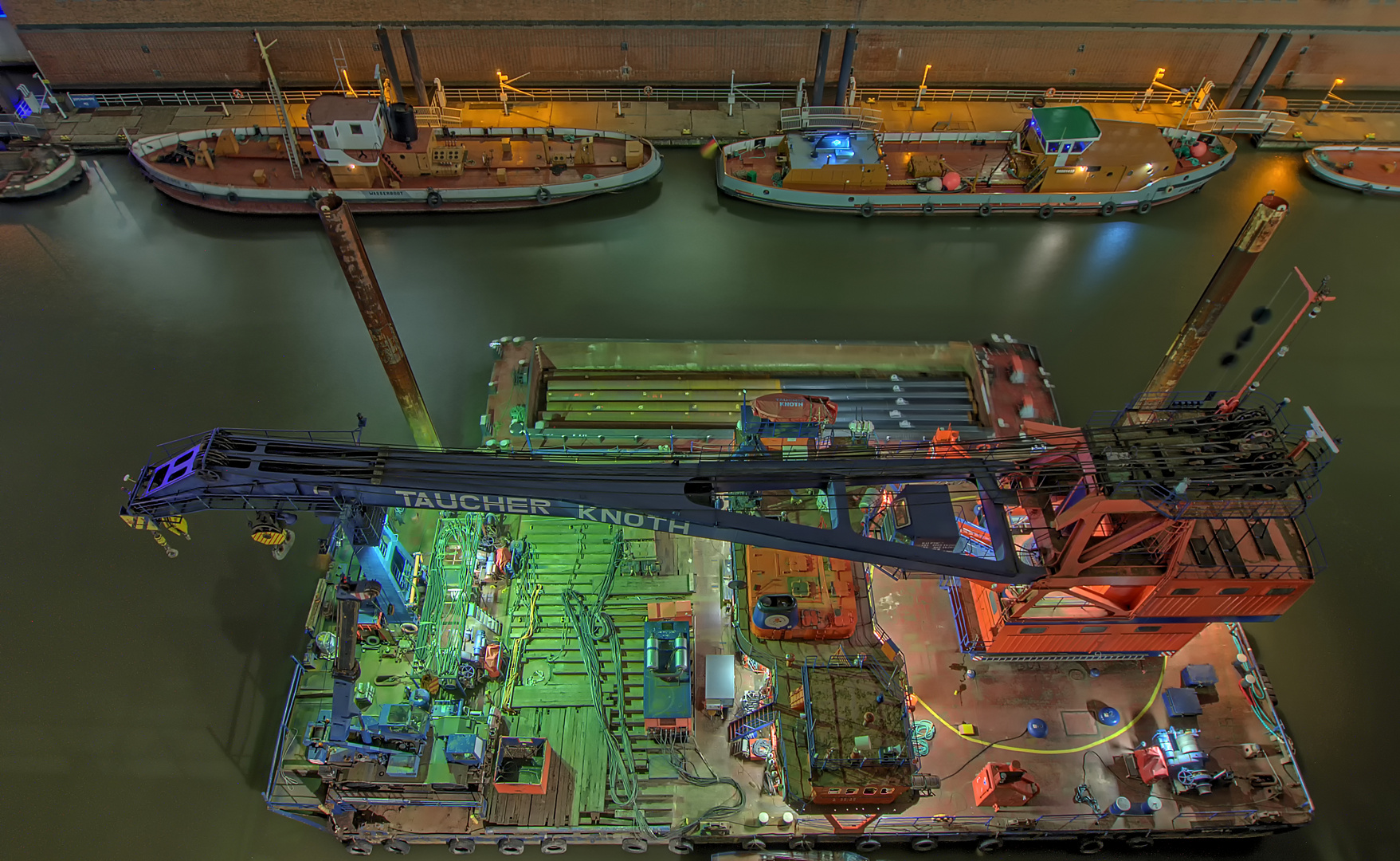 Taucher Knoth Foto & Bild | technik und verkehr, hamburg, nachts Bilder ...