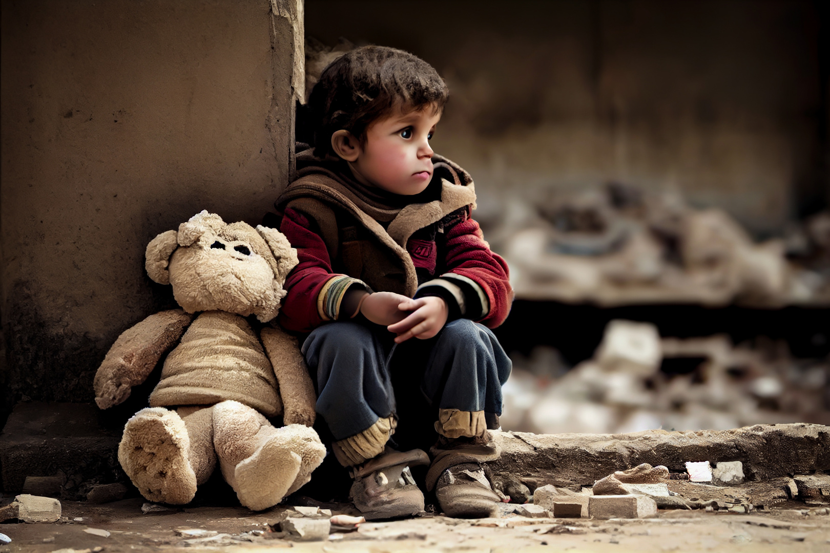 Teddys in der Ukraine Foto & Bild | kinder, ki-generierte bilder, ki-montagen Bilder auf ...