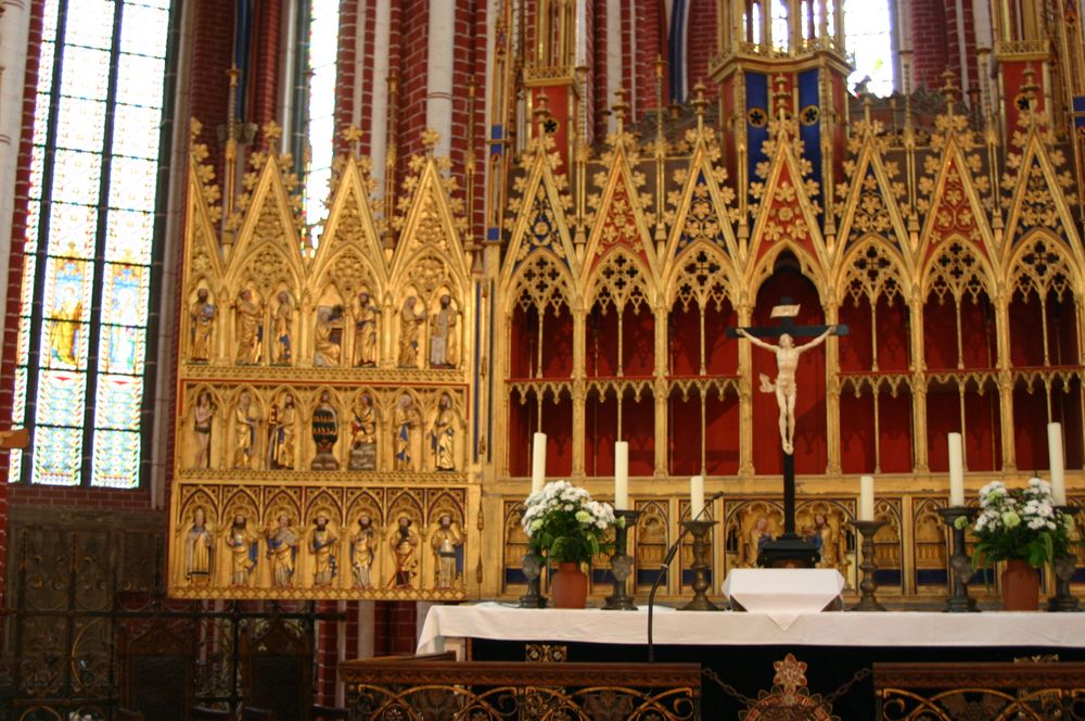 Teilansicht des großen Altars Foto & Bild | architektur, sakralbauten, figuren&details Bilder ...