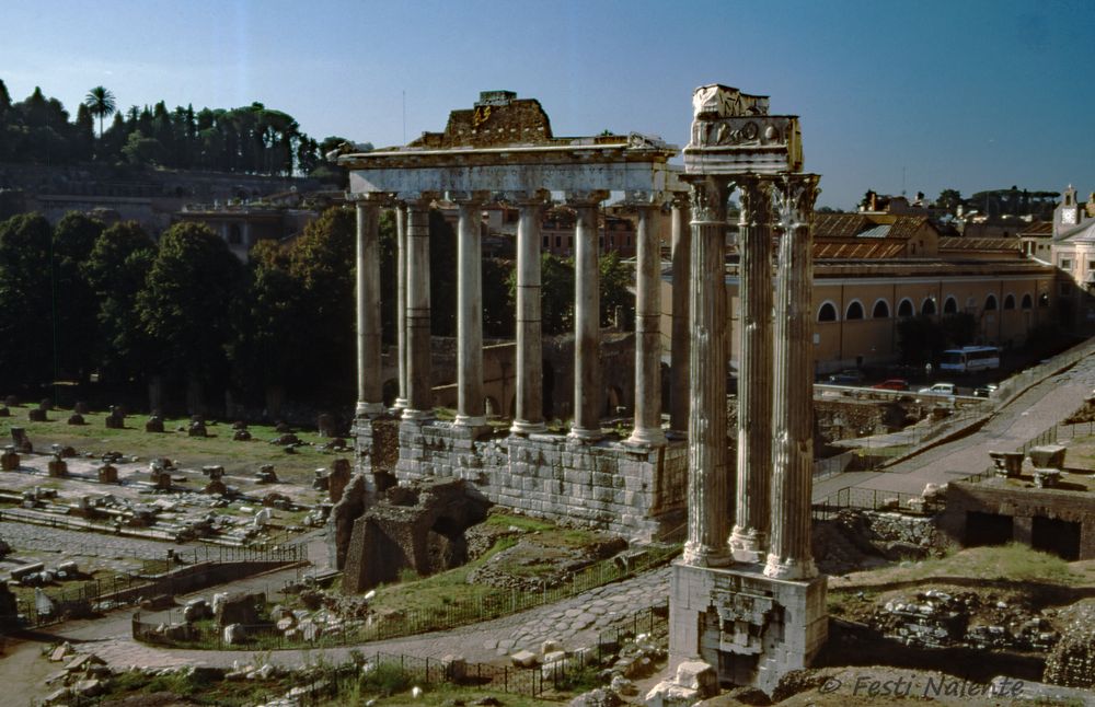Tempel des Saturn auf dem Forum Romanum Foto & Bild | architektur ...