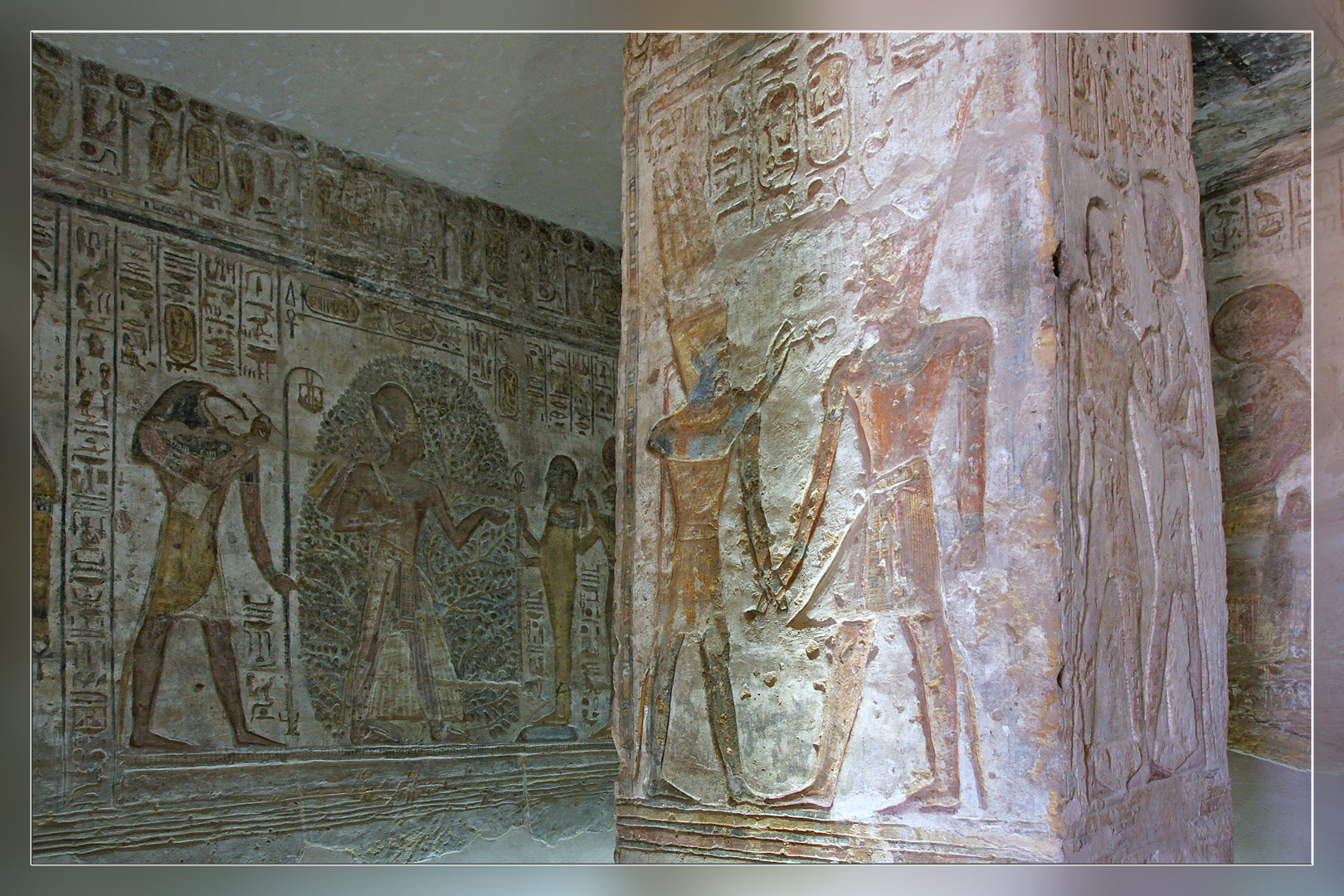 Tempel von Ed-Derr Relief Lebensbaum Foto & Bild | world, africa, egypt ...