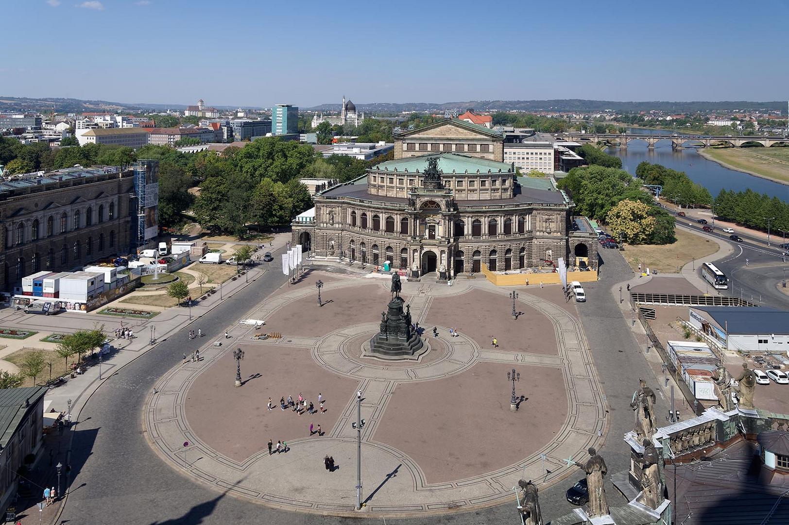 Theaterplatz Dresden Foto & Bild | dresden, historisches, architektur ...