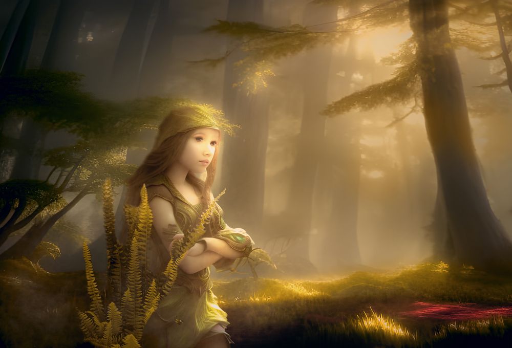 Tief im Wald Foto & Bild | fotomontage, fantasy mystery, art Bilder auf ...