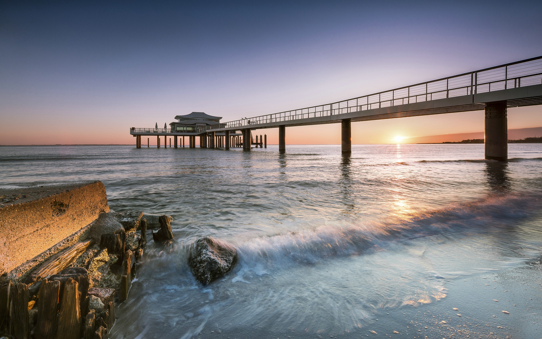 Timmendorfer Strand - Sonnenaufgang am Teehaus Foto & Bild | landschaft ...