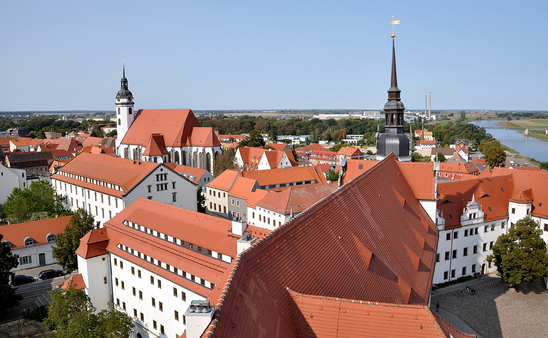 Torgau von Oben Foto & Bild | world, elbe, architektur Bilder auf ...