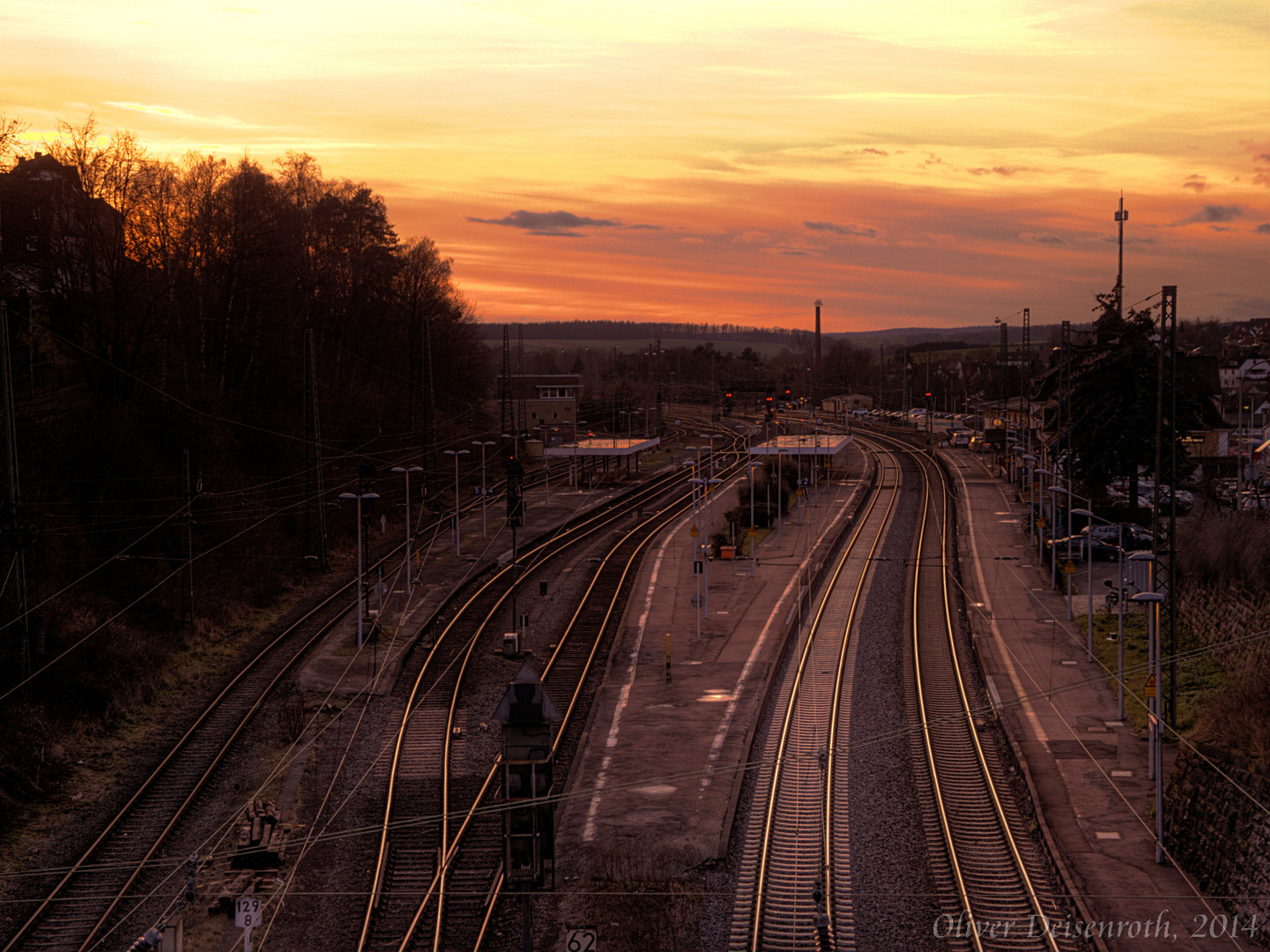 Train station (Bahnhof Treysa) Foto & Bild | bearbeitungs - techniken ...