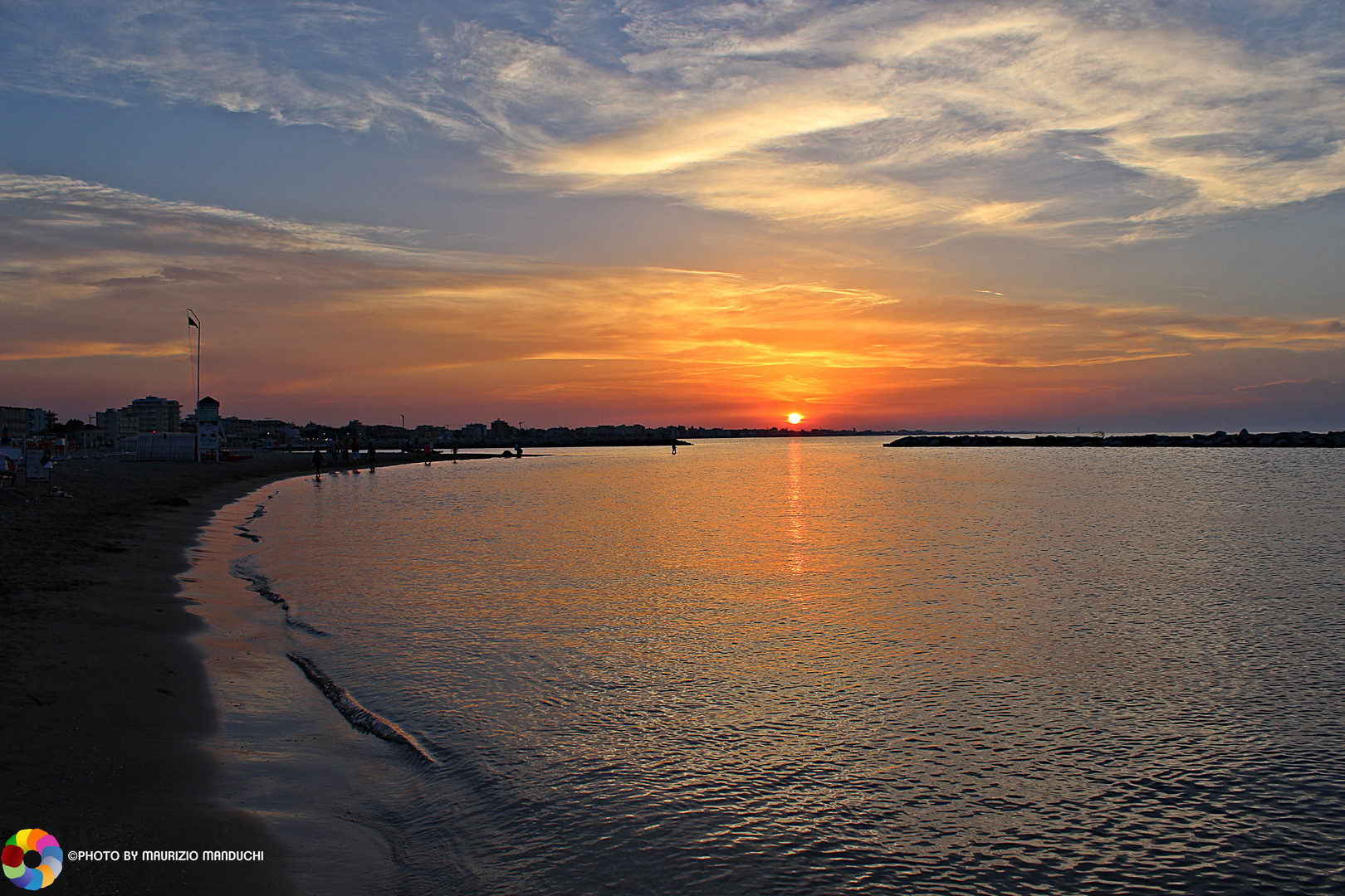 Tramonto a San Giuliano Mare di Rimini Foto % Immagini| noi e il mare ...