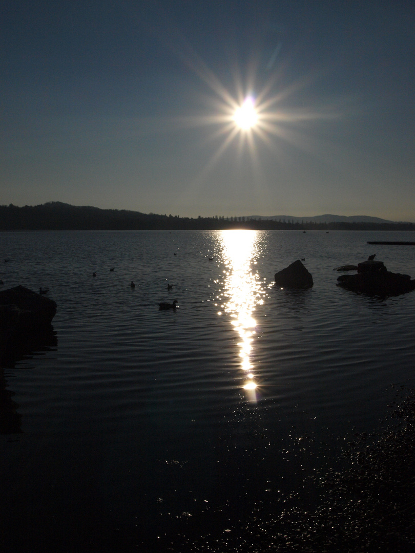 tramonto sul lago Foto % Immagini| paesaggi, natura Foto su fotocommunity
