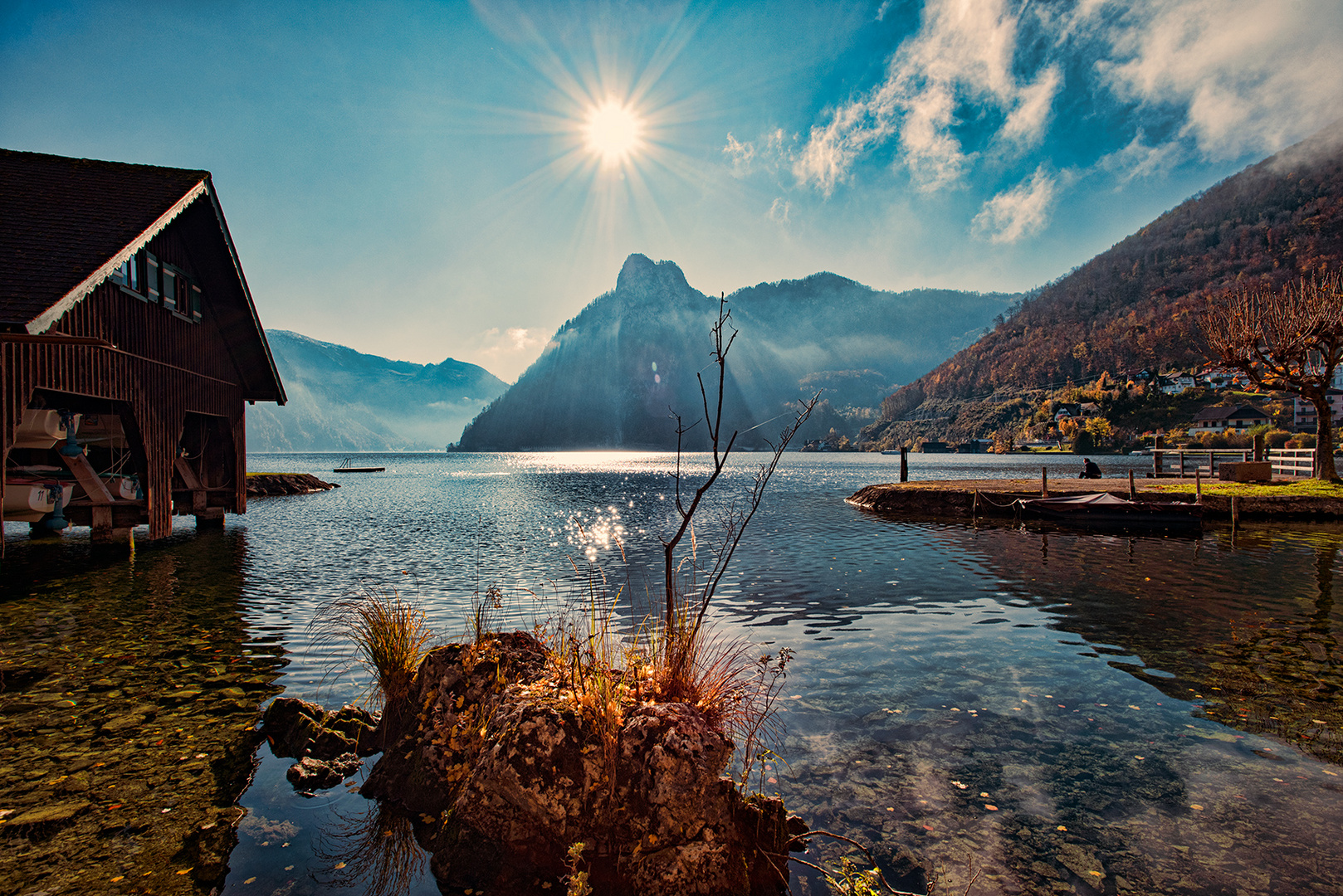 traunkirchen-am-traunsee Foto & Bild | sonne, wolken, licht Bilder auf ...