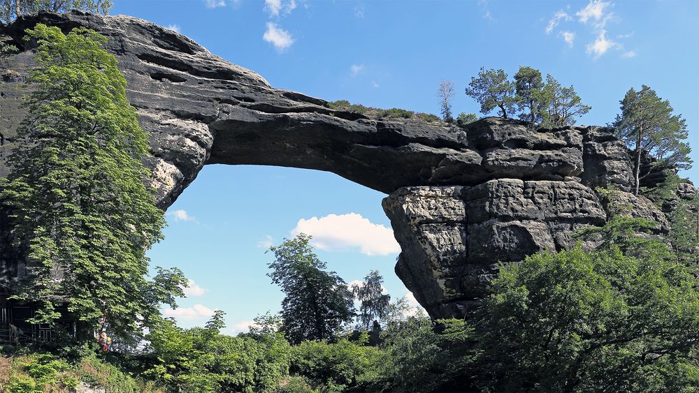 Traurige Berühmtheit für das Prebischtor (Pravcicka brana)... Foto ...