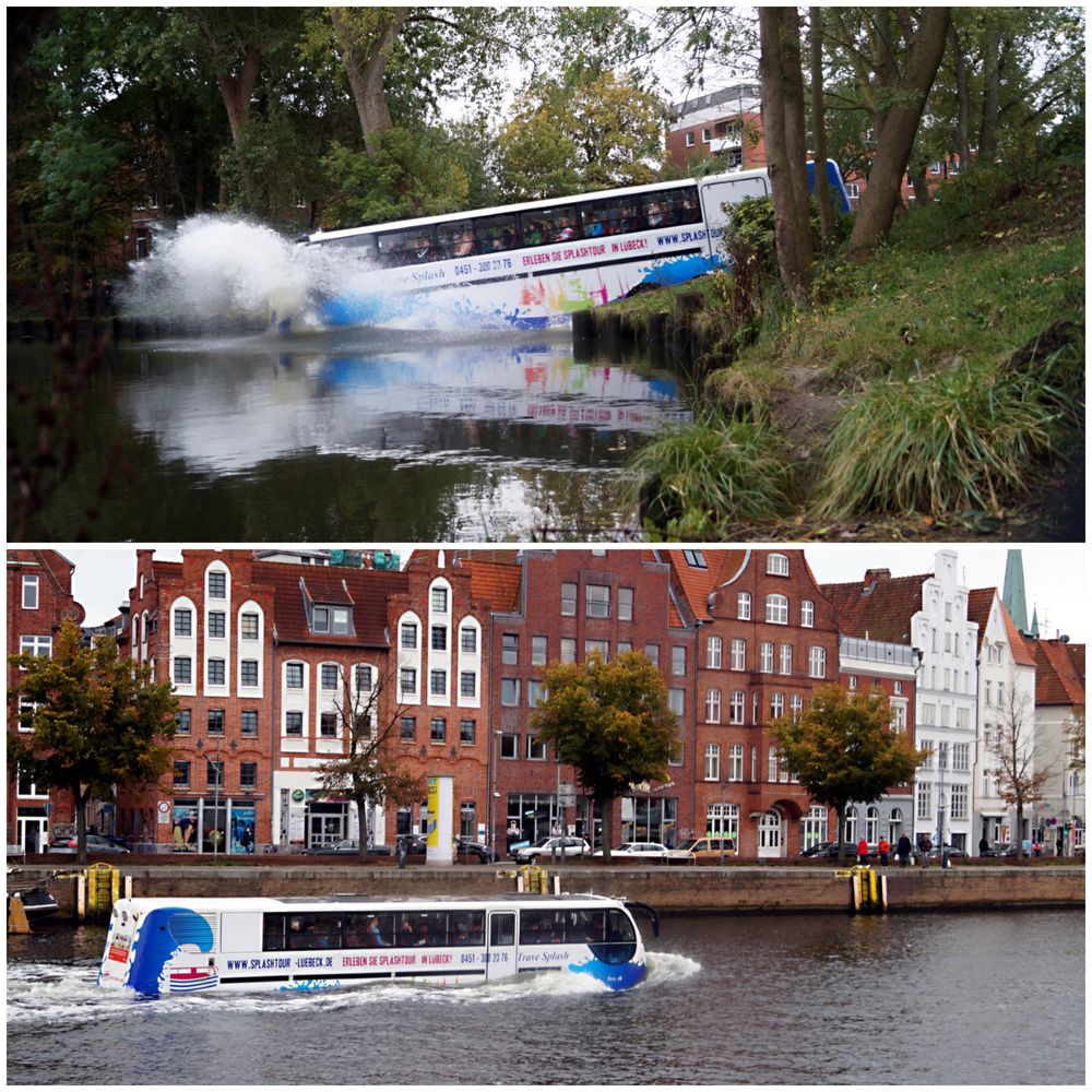 Trave-Splash-Bus-Lübeck Foto & Bild | lübeck, hafen, verkehr Bilder auf ...