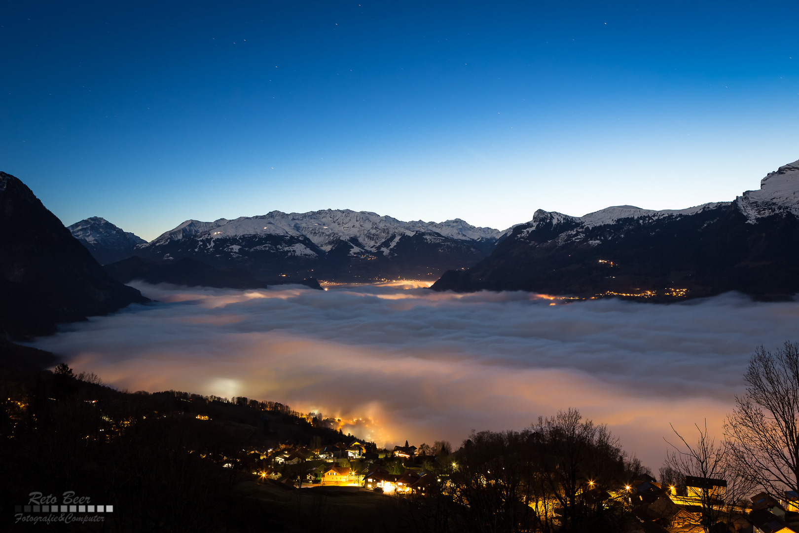 Triesenberg I Foto & Bild | landschaft, naturlandschaft bei nacht ...
