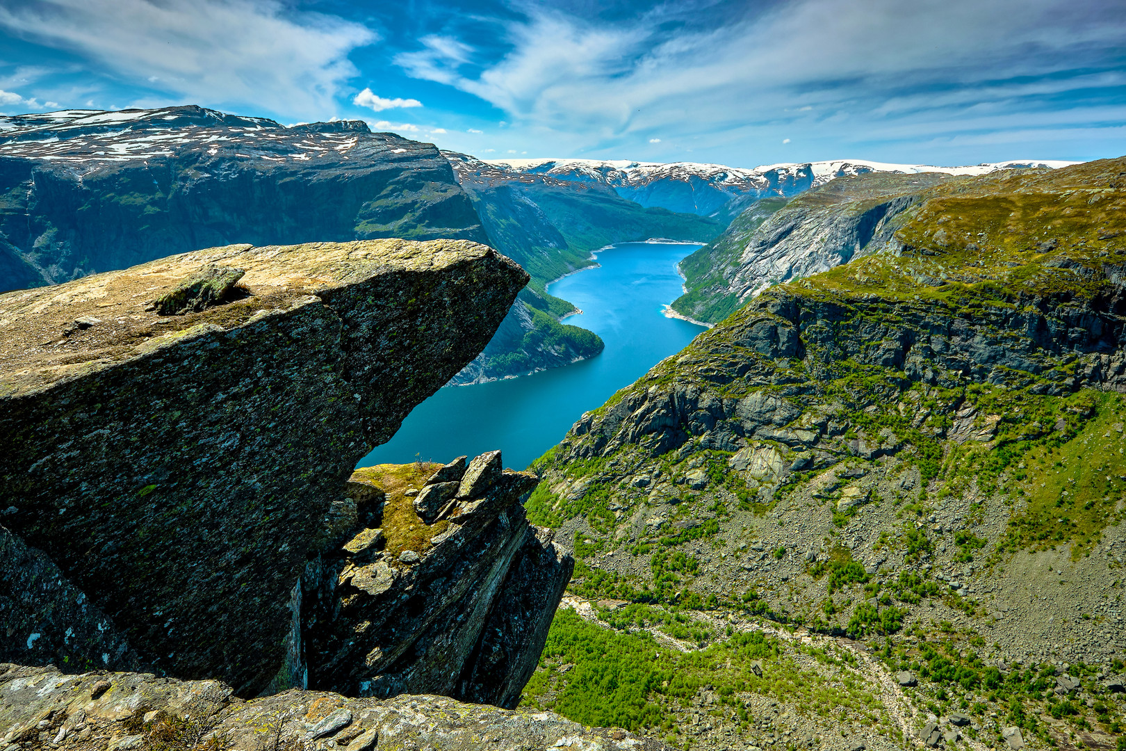Trolltunga Foto & Bild | landschaft, gletscher, berge Bilder auf ...