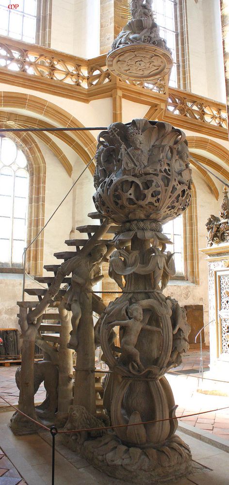Tulpenkanzel im Freiberger Dom Foto & Bild | architektur, sakralbauten, figuren&details Bilder ...