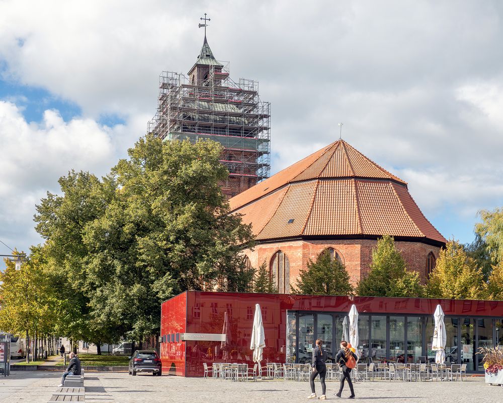 Turmsanierung Marienkirche in Ribnitz Foto & Bild | world, architektur ...