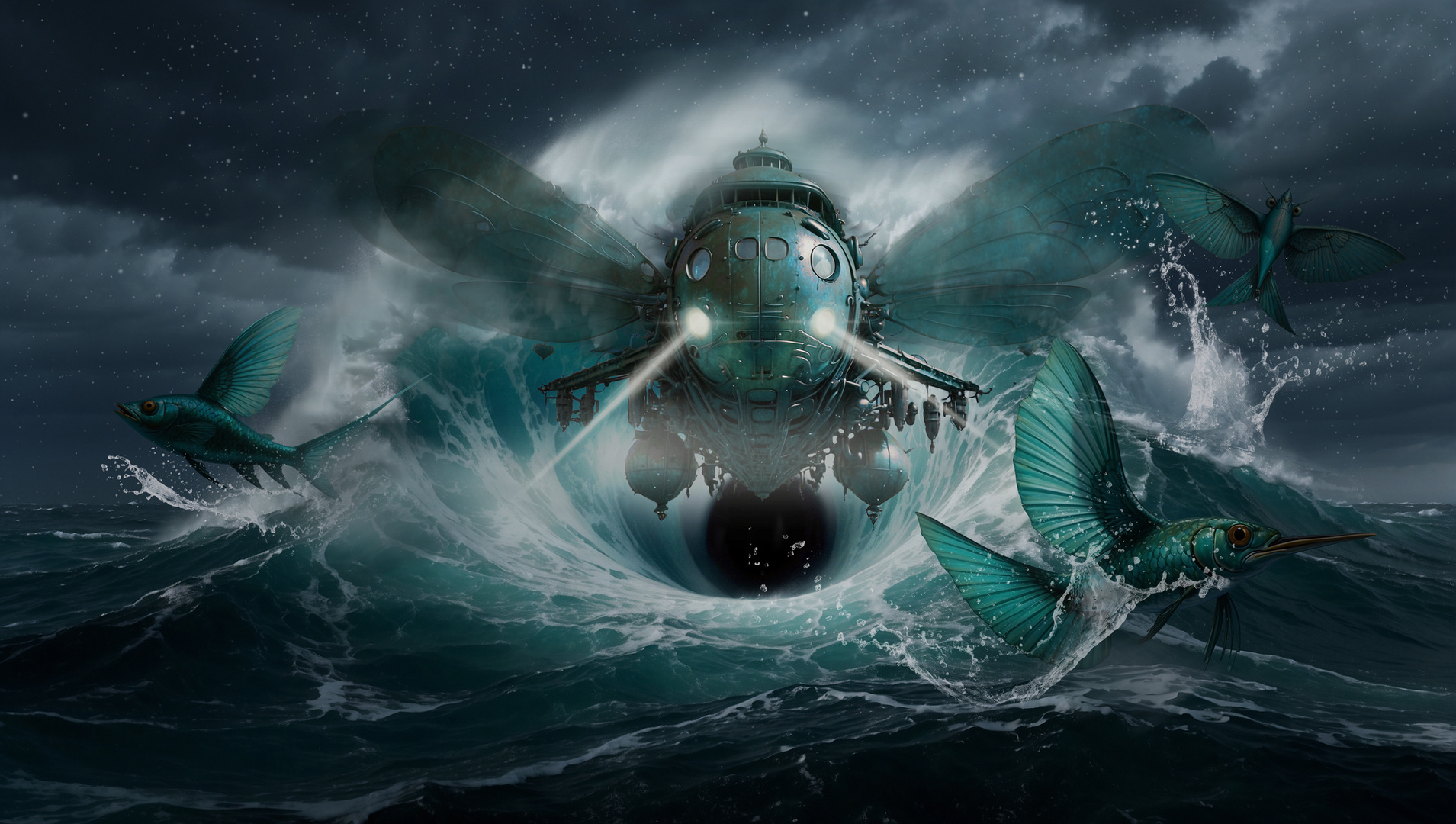 turquoise fish Foto & Bild | ki - montagen, ki - fantastisches, ki - fantasy Bilder auf ...