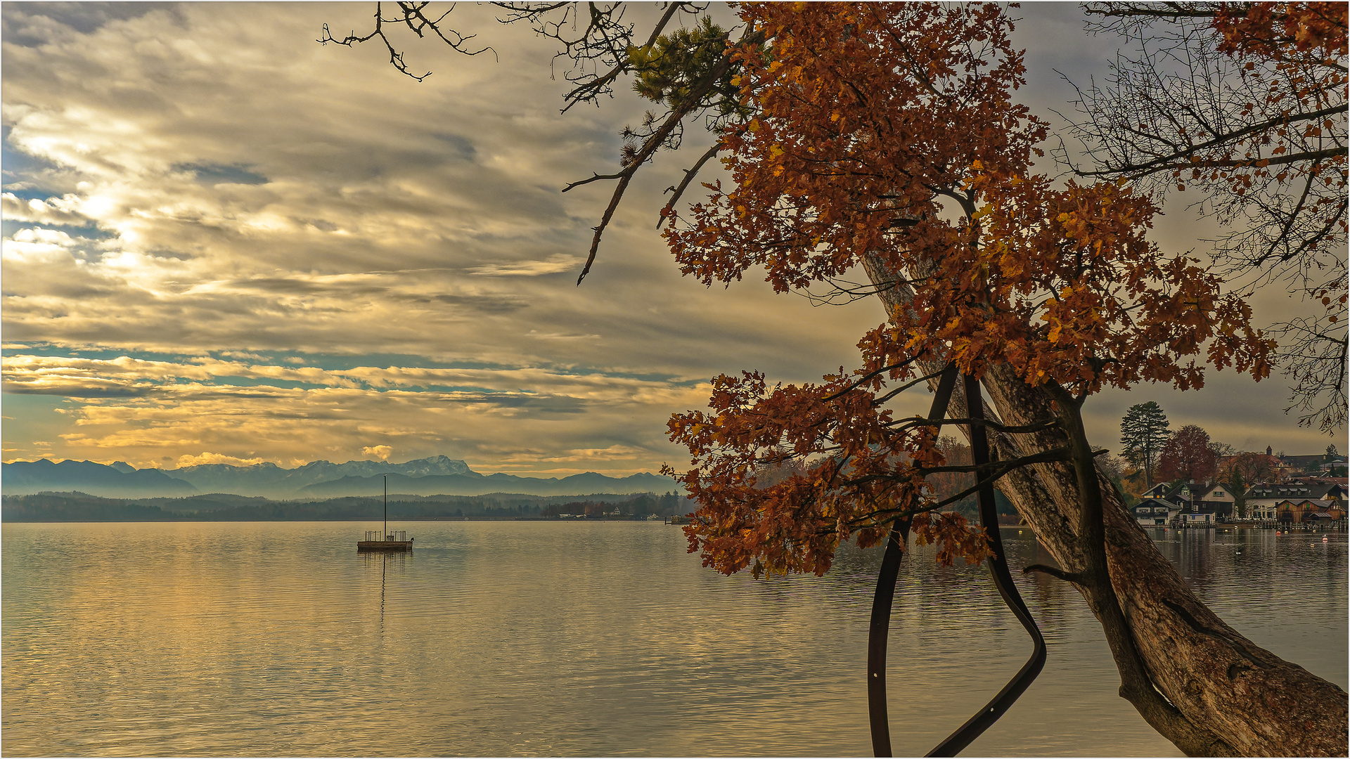 Tutzing, Starnberger See – Herbstmorgen Foto & Bild | natur, herbst ...