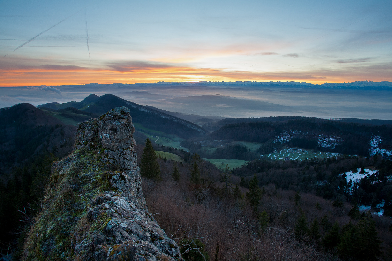 Über dem Mittelland Foto & Bild | landschaft, sonnenaufgang, berge ...