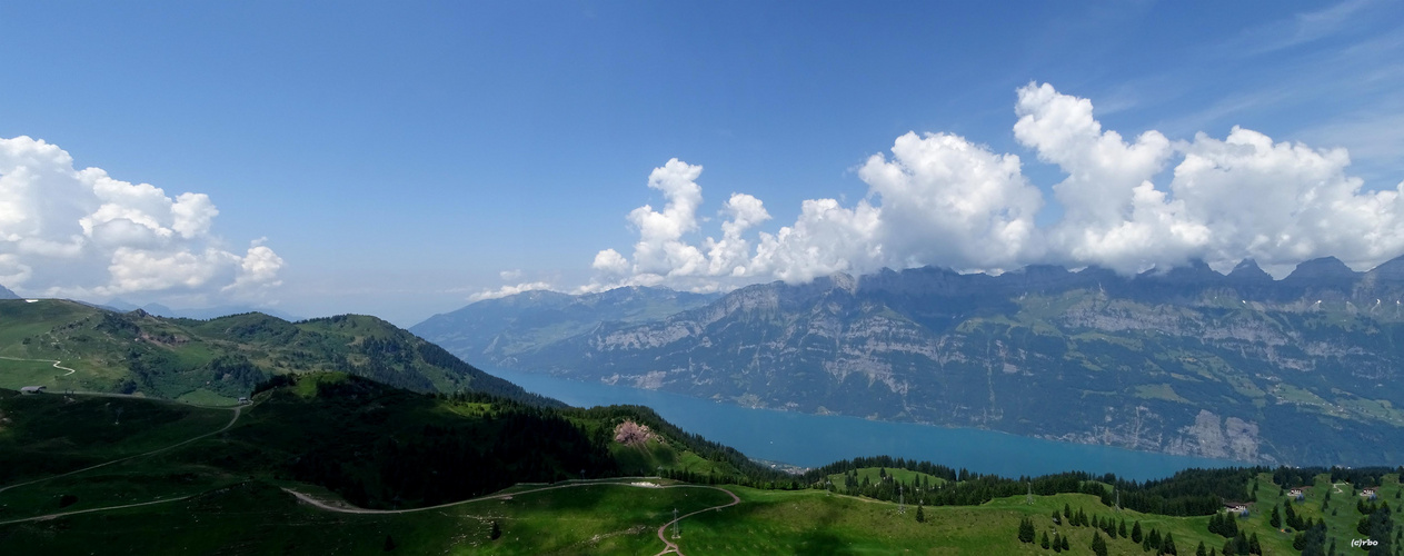 über dem Walensee Foto & Bild | landschaft, berge, Äcker, felder ...