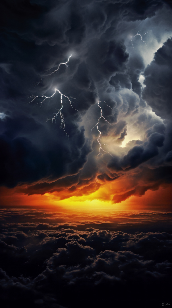 Über den Wolken ist unter den Wolken Foto & Bild | ki-generierte bilder, ki-montagen, composing ...