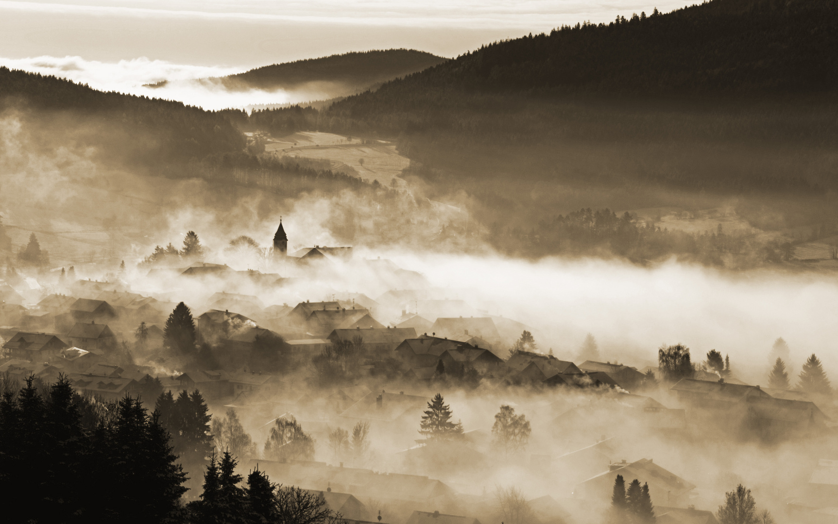 über´m Nebel Foto & Bild | fotokunst, color fine art, nebel Bilder auf ...