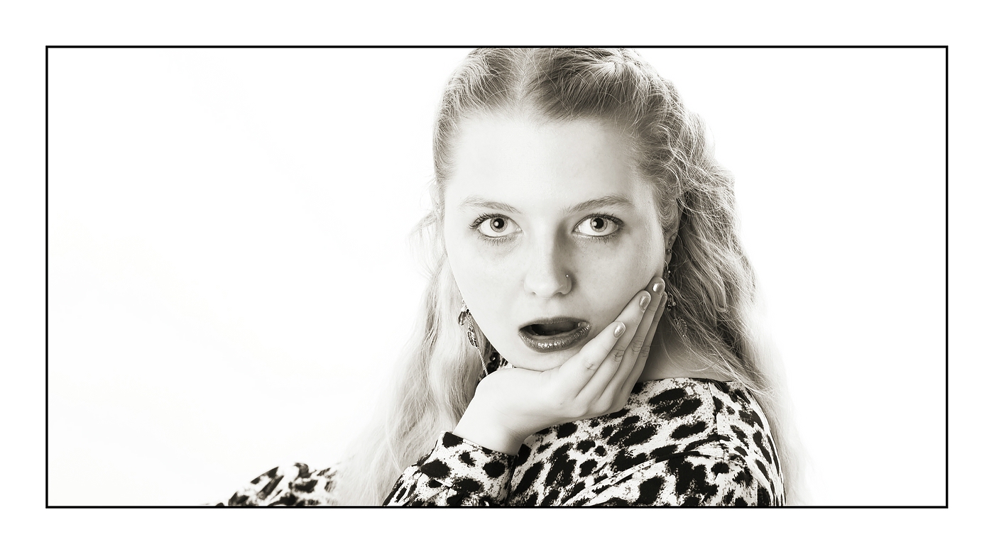 "Uiih!" Foto & Bild | studio, sw, portrait Bilder auf fotocommunity