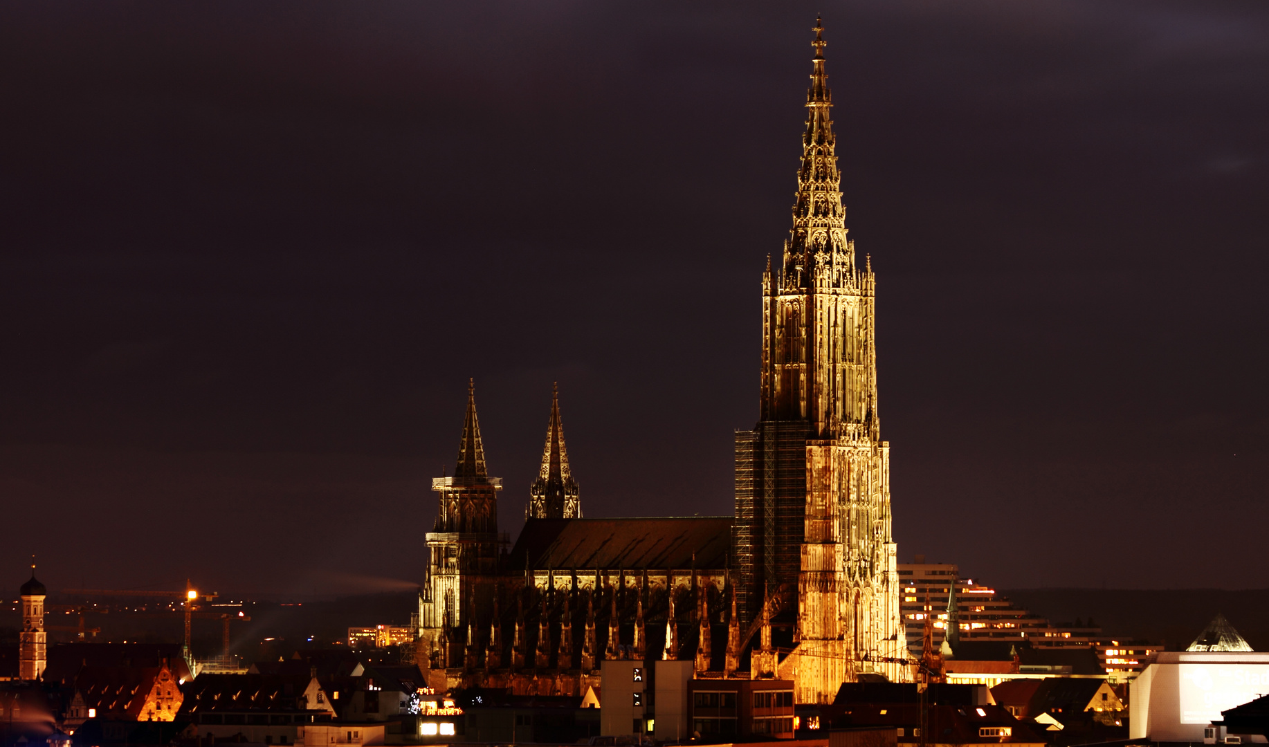 Ulmer Münster bei Nacht Foto & Bild | deutschland, europe, baden ...