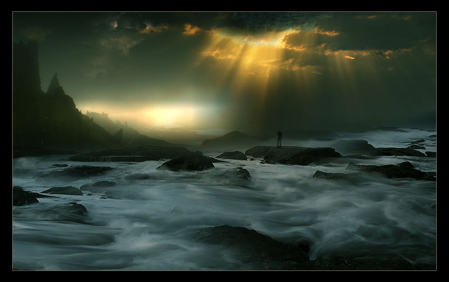 und dann hat er sie geküsst wo das meer zu ende ist... Foto & Bild | fotomontage, fantasy ...