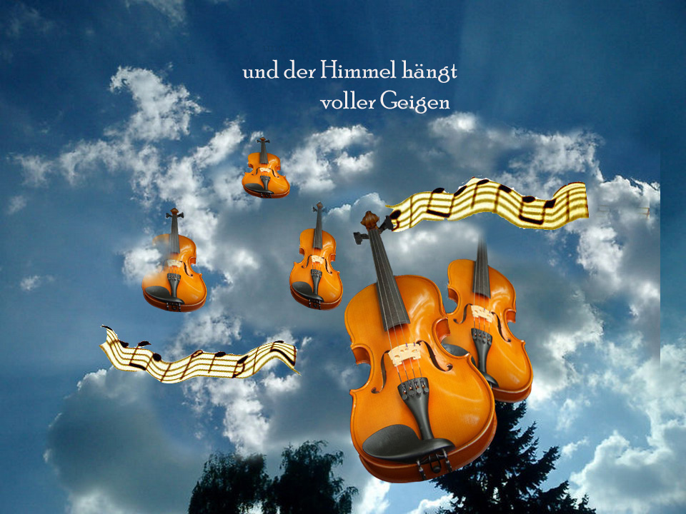 und der Himmel hängt voller Geigen Foto & Bild | scan art, digiart ...