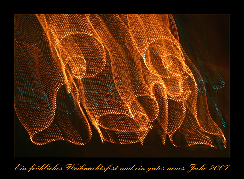 Und ein helles Licht leuchtet durch die Nacht Foto & Bild | karten und ...