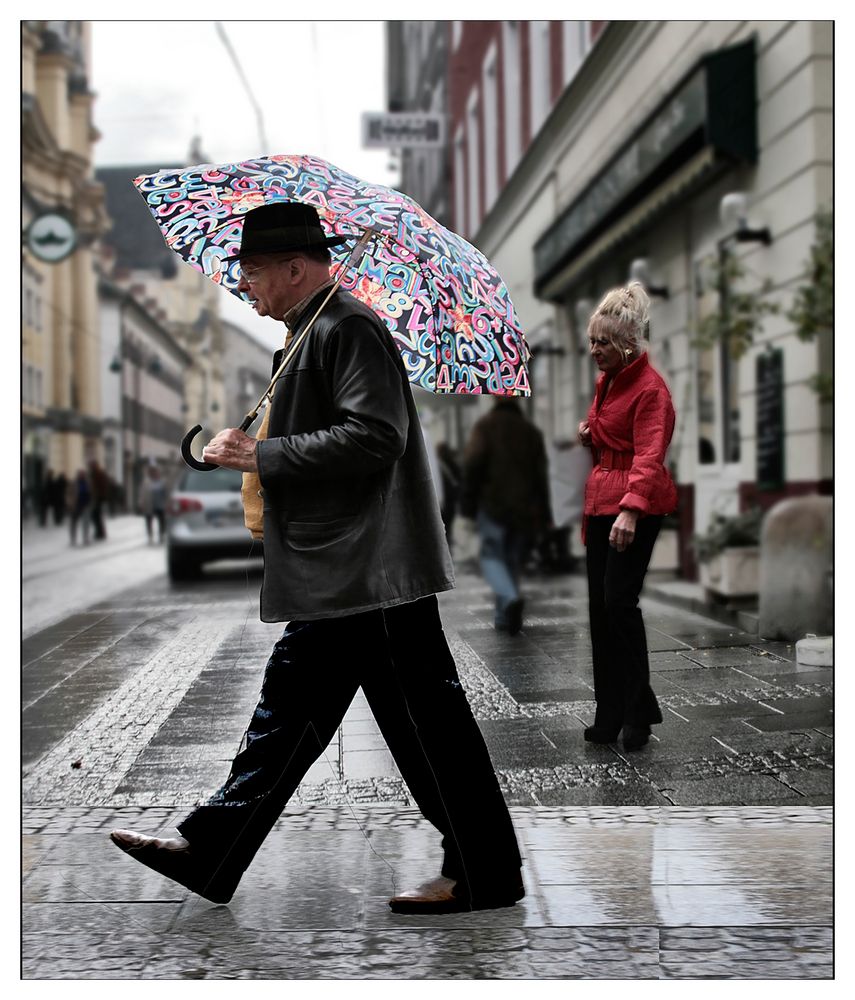 Und mich lässt du im Regen stehn ! Foto & Bild | streetfotografie mit menschen, street, menschen ...