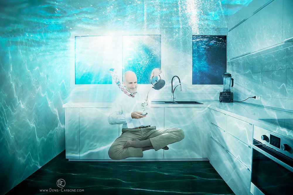 Underwater Teatime Foto & Bild | fotomontage, fantasy mystery, wasser Bilder auf fotocommunity