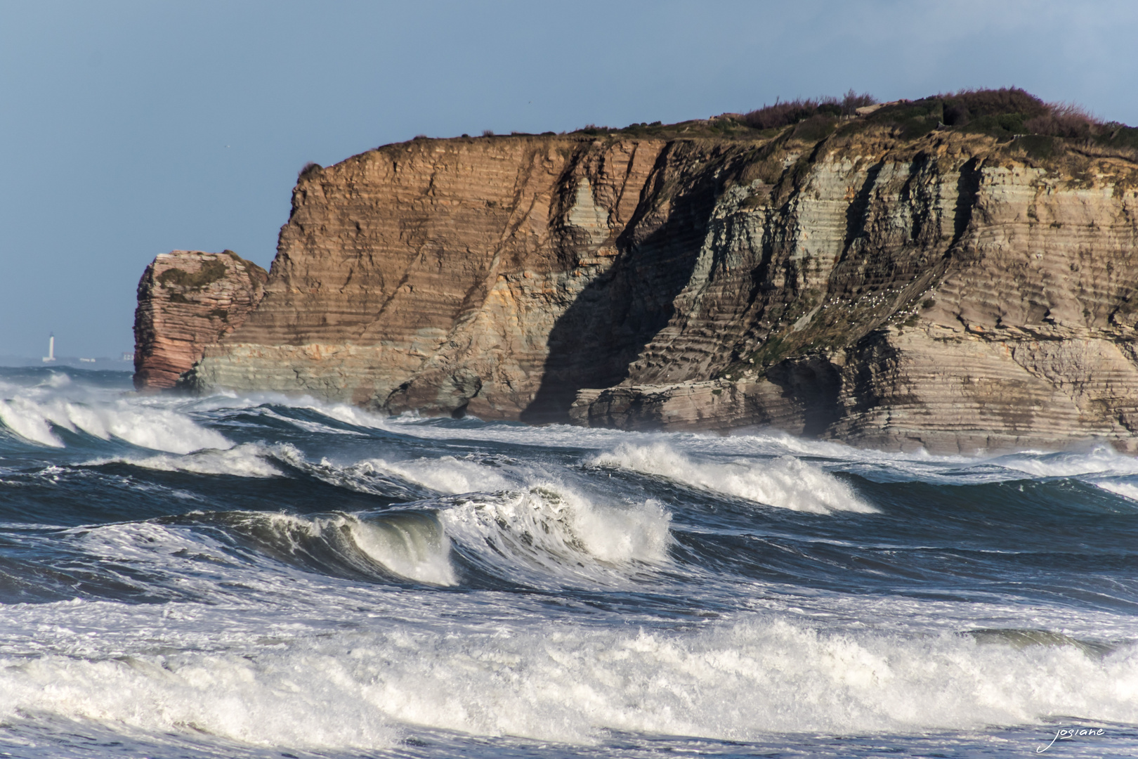 UNE MER AGITE A HANDAYE photo et image | vagues, mer, rocher Images ...
