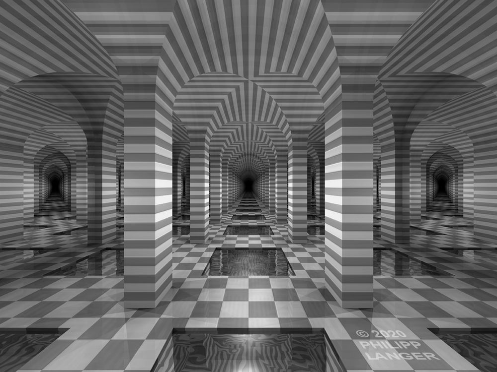 Unendliches Gewölbe II Foto & Bild | rendering, landschaftsrendering, wasser Bilder auf ...