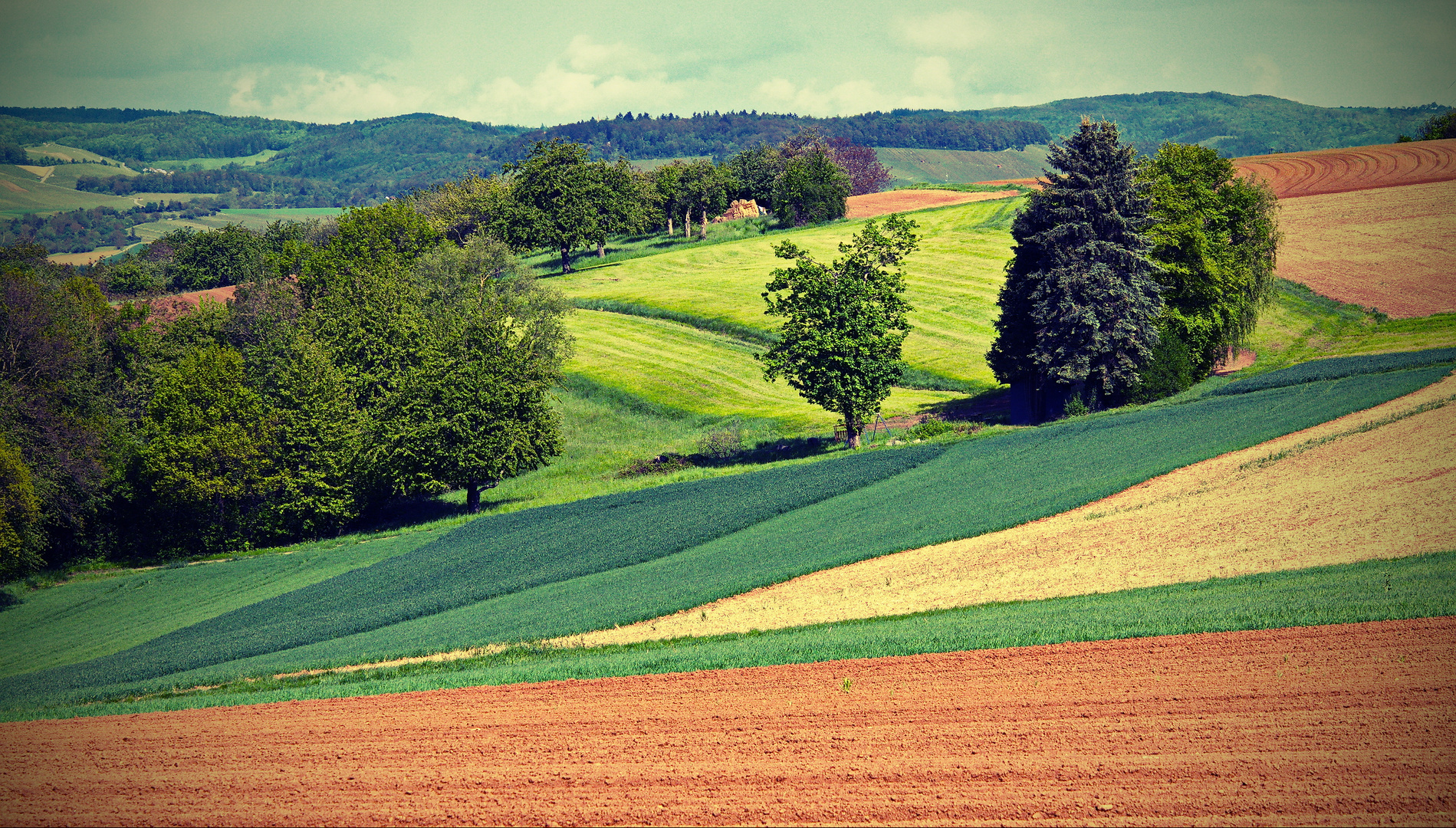 Unterwegs auf dem Lande Foto & Bild | wald, outdoor, wolken Bilder auf ...